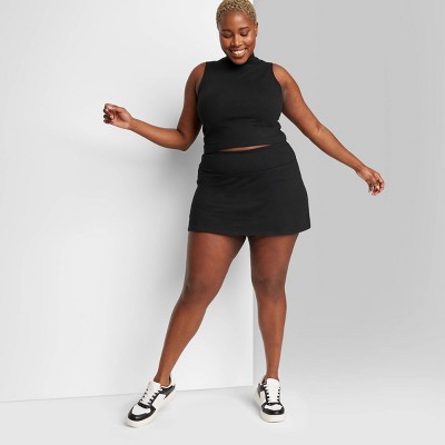 Women's Leisure Mini Skort - Wild Fable™ Black 2x : Target