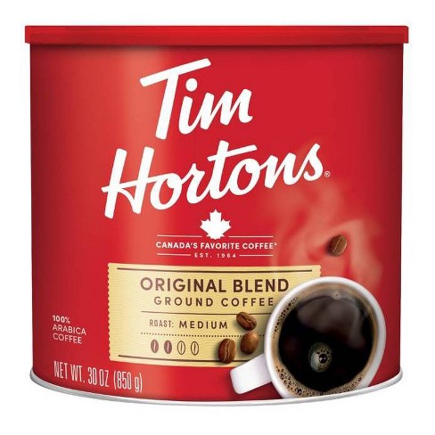 Tim Hortons Original Blend Ground Coffee - Medium Roast - 30oz Can : Target