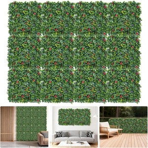 50x50CM Artificial Moss Trellis Panels, HDPE Garden Privacy Screen ...