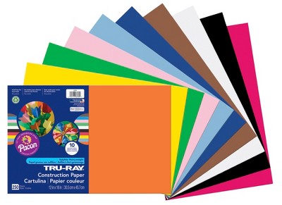 Tru-ray Construction Paper, Warm Brown, 12" X 18", 250 Sheets : Target