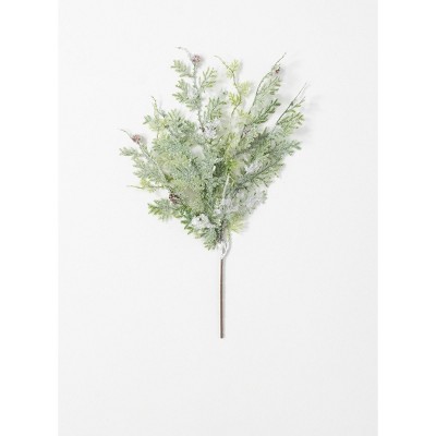 Sullivans Frosted Fern & Cone Artificial Stem 21"h Green : Target