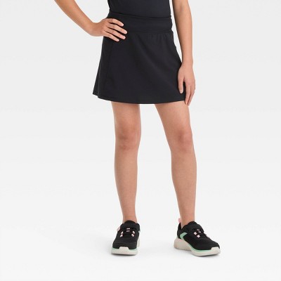 Girls' Woven Performance Skort - All In Motion™ Black Xs : Target