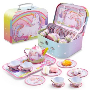 Joyfy Kid Tea Set, Unicorn Tea Set For Toddlers, Tea Party Pretend Play ...