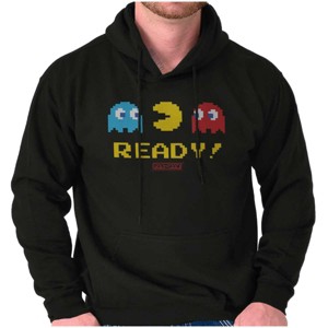 PACMAN 1980s Vintage Video Game Hoodie Sweatshirt Women Men Licensed ...