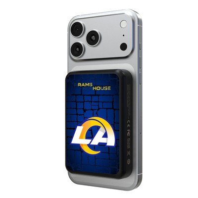 Los Angeles Rams Brick Wall Wireless Mag Power Bank : Target