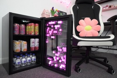 Newair Prismatic Series 85 Can Beverage Refrigerator With Rgb Hexacolor ...