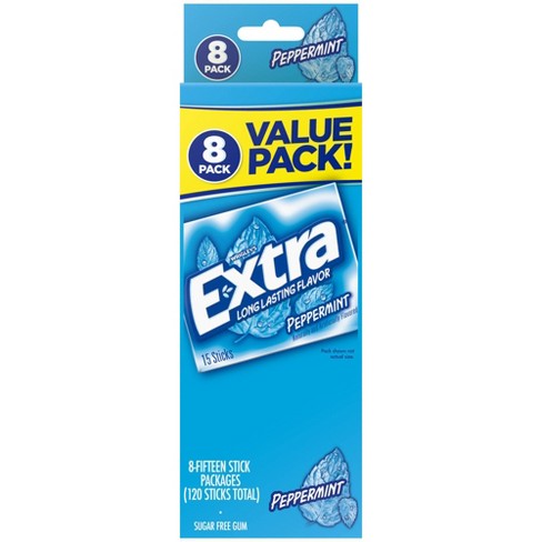 Extra Peppermint Sugar-free Gum Value Pack – 120ct : Target