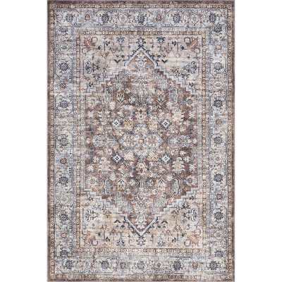 Nuloom Enida Solid 4x6 Wool Jute Area Rug For Dining Room Rug Neutral ...