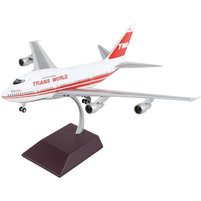 Boeing 747sp Commercial Aircraft "twa" White W/red Stripes & Tail ...