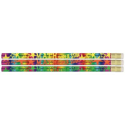 Musgrave Pencil Company Math Super Star Pencils, Pack of 12/10 Packs ...