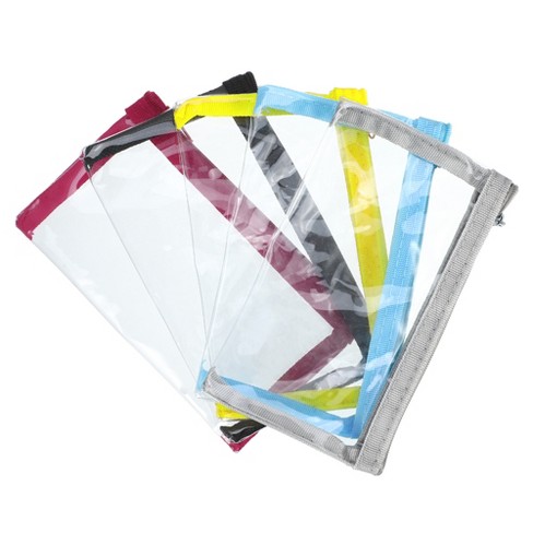 Unique Bargains Waterproof Clear Makeup Pouches Multicolor 5 Pcs : Target