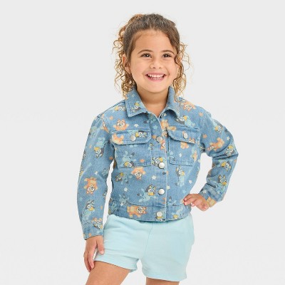 Bluey Bingo Toddler Girls Varsity Bomber Jacket 2t : Target