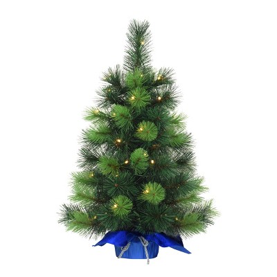Northlight 4' Prelit Artificial Christmas Tree Led Color Changing Fiber ...
