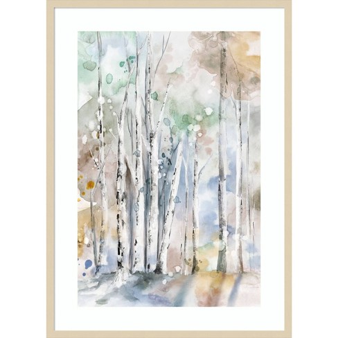 Amanti Art 30"x41" Speckles Of Light Through Trees By Eva Watts Wood ...