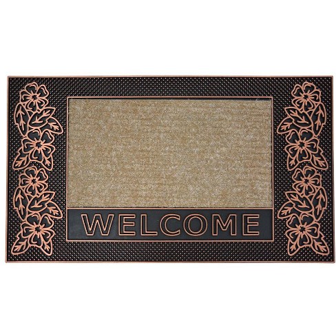 J&v Textiles Original Durable Rubber Door Mat, 18x28, Heavy Duty ...
