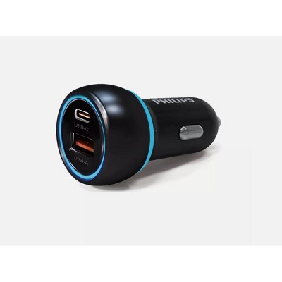 Philco Car Charger Pd45w, Dual Port Usb-c + Usb-a Fast Charging Adapter ...