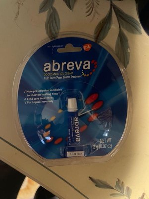 Abreva Docosanol 10% Cream Cold Sore/fever Blister Treatment Pump - 0 ...