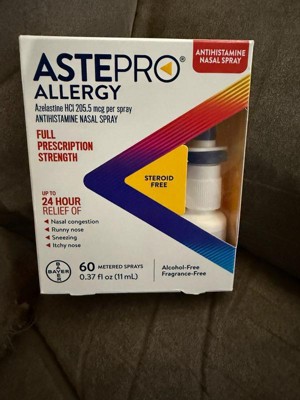 Astepro Allergy Azelastine Hydrochloride Steroid Free Antihistamine ...
