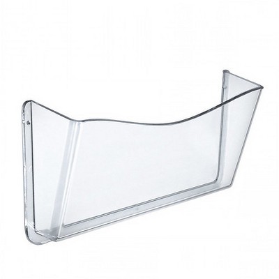 Azar Displays Clear Plastic Wall Mount File Holder With Hanging ...