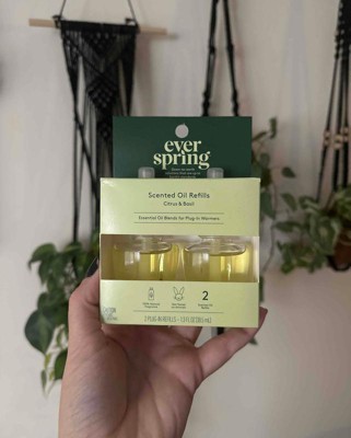Scented Oil Refill Air Freshener - Citrus & Basil - 1.3 Fl Oz/2pk ...