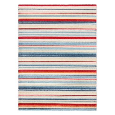 Town & Country Everyday Rio Multicolor Stripe Indoor Outdoor Area Rug ...