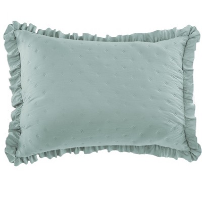 Melange Stitch Seafoam Euro Sham Set Of 2 - Levtex Home : Target