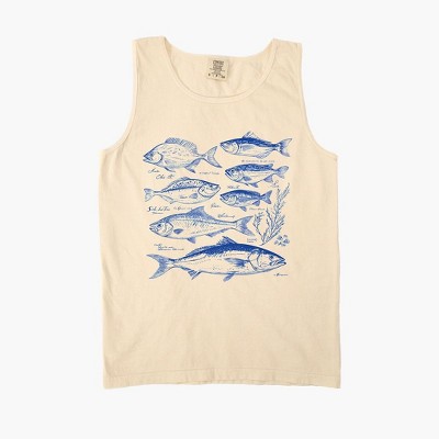 Simply Sage Market Women's Vintage Fish Garment Dyed Heavyweight Tank ...