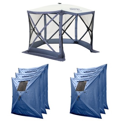 Clam Quick Set Traveler 6 X 6 Ft Portable Outdoor Shelter, Blue + Clam ...