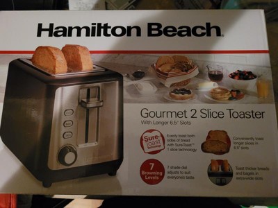 Hamilton Beach Gourmet 2 Slice Toaster Sure - Toast Technology Longer 6 ...