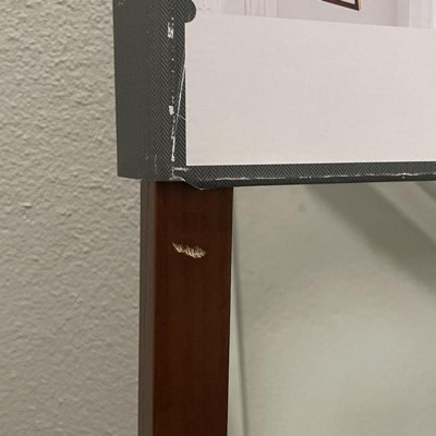20" X 65" Wood Ladder Standing Mirror Brown - Threshold™ : Target