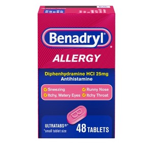 Benadryl Ultra Allergy Relief Tablets - Diphenhydramine - 48ct : Target