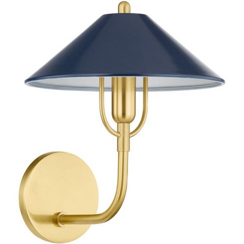 Mitzi Mariel 1 - Light Sconce In Aged Brass/soft Navy : Target