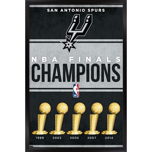Trends International Nba San Antonio Spurs - Champions 23 Framed Wall ...