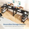 NAYSAYE Office Desk Reversible Storage Rack Workstation Modern Multi ...