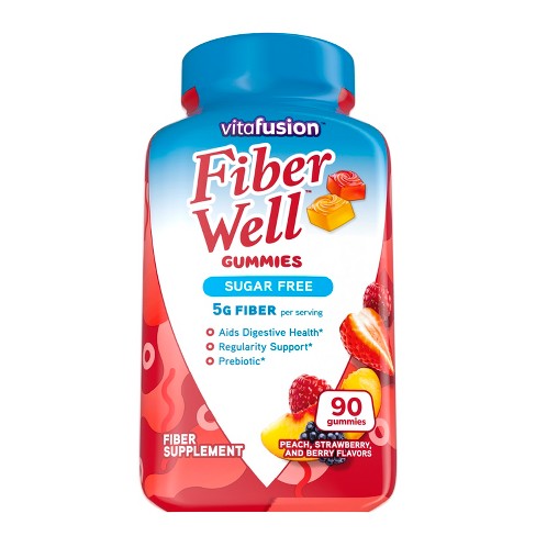 Vitafusion Fiber - Well Fiber Supplement Gummies - Fruit Flavors - 90ct ...