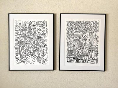 Elevated Aluminum Poster Frame Black - Threshold™ : Target