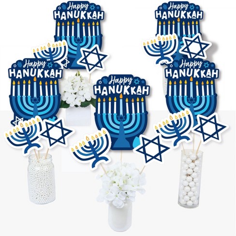 Big Dot Of Happiness Hanukkah Menorah - Chanukah Holiday Party ...