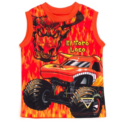 Monster Jam Grave Digger El Toro Loco Megalodon Little Boys T-shirt ...