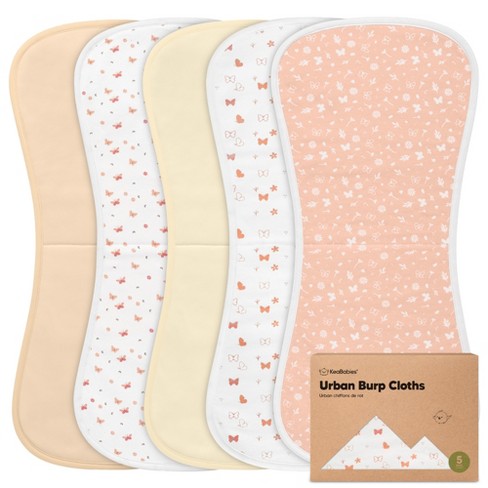 Keababies 5pk Urban Baby Burp Cloths, Organic Burping Cloth For Babies ...