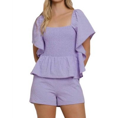 Women's Piper Peplum Romper - Tcec M : Target