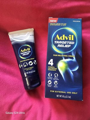 Advil Targeted Relief Pain Relieving Cream With Massage Applicator - 2 ...