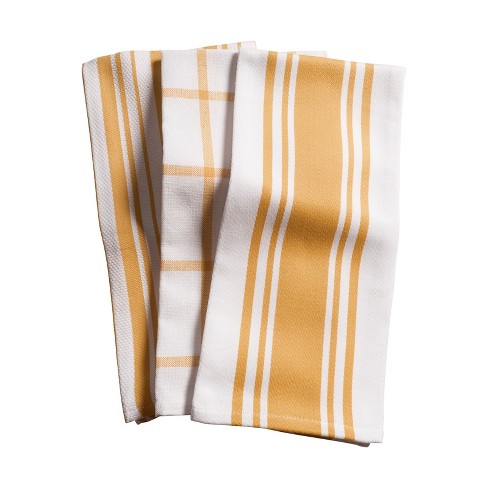 Kaf Home Centerband/basketweave/windowpane Kitchen Towels, Set Of 3 ...