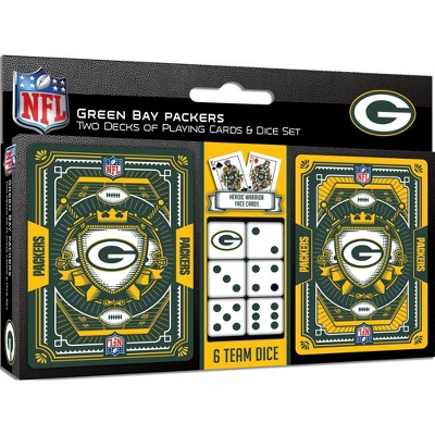 Masterpieces Officially Licensed Nfl Green Bay Packers 2-pack Playing ...