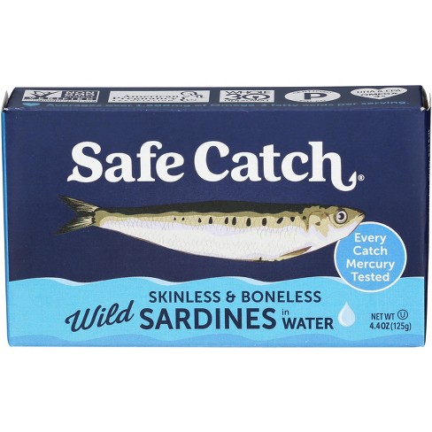 Safecatch Wild Sardine In Water - Case Of 12 - 4.4 Oz : Target