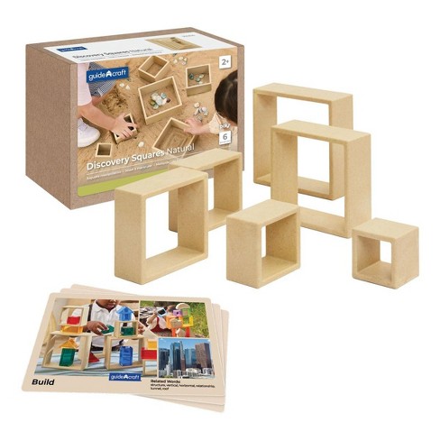 Kaplan Early Learning Discovery Squares - Natural - 6 Pieces : Target