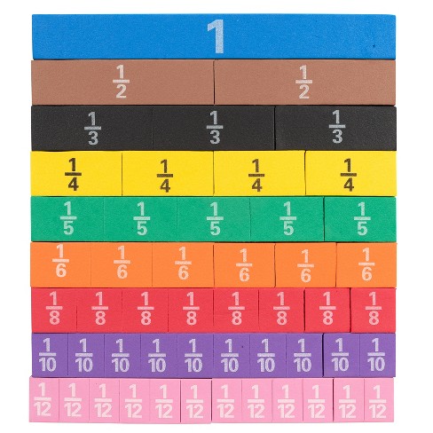 Learning Advantage Fraction Tiles, Foam, Magnetic, Set Of 51 : Target