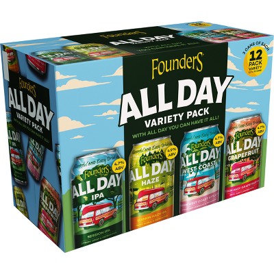 Founders Brewing All Day Variety Pack - 12pk/12 Fl Oz Cans : Target