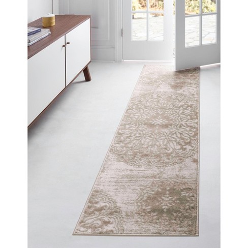 Unique Loom 2' 0 X 9' 10 Sofia Grand Beige Area Rug : Target