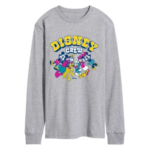Men's - Disney - Crew Group Photo Long Sleeve Graphic T-Shirt : Target