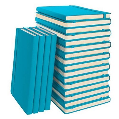 Simply Genius 20 Pack A5 Dotted Notebook, Turquoise Notebooks For Work ...